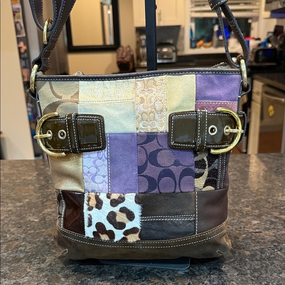 Coach | Bags | Coach Multicolor Patchwork Shoulder Bag | Poshmark